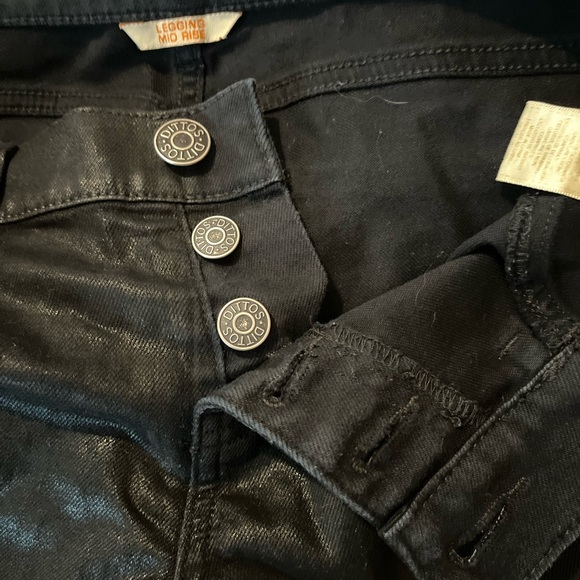 Dittos | Pants & Jumpsuits | Dittos Mid Rise Pants Shimmer Black Skinny ...